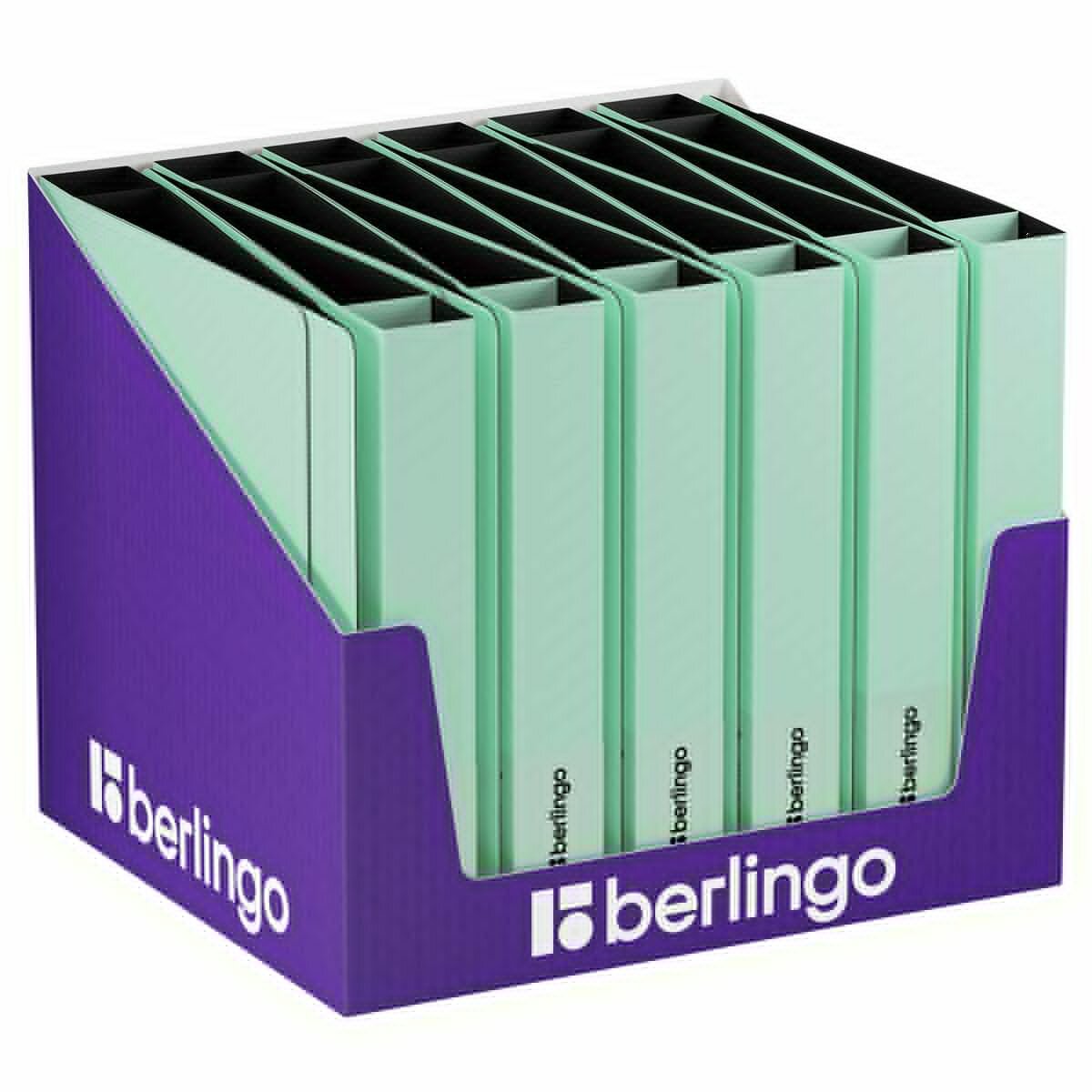 Папка на 4-х кольцах Berlingo Instinct (А5, корешок 35мм, 700мкм, D-кольца) мятный (RB4_A5520)