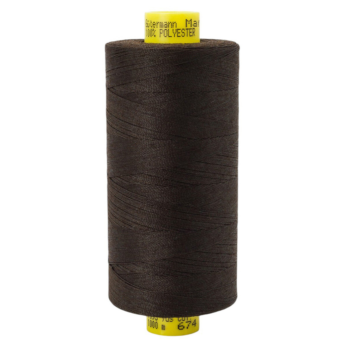 Нитки Mara 120/1000 м универсальные, 100% полиэстер Gutermann 700207 (674 коричневый), 10 шт