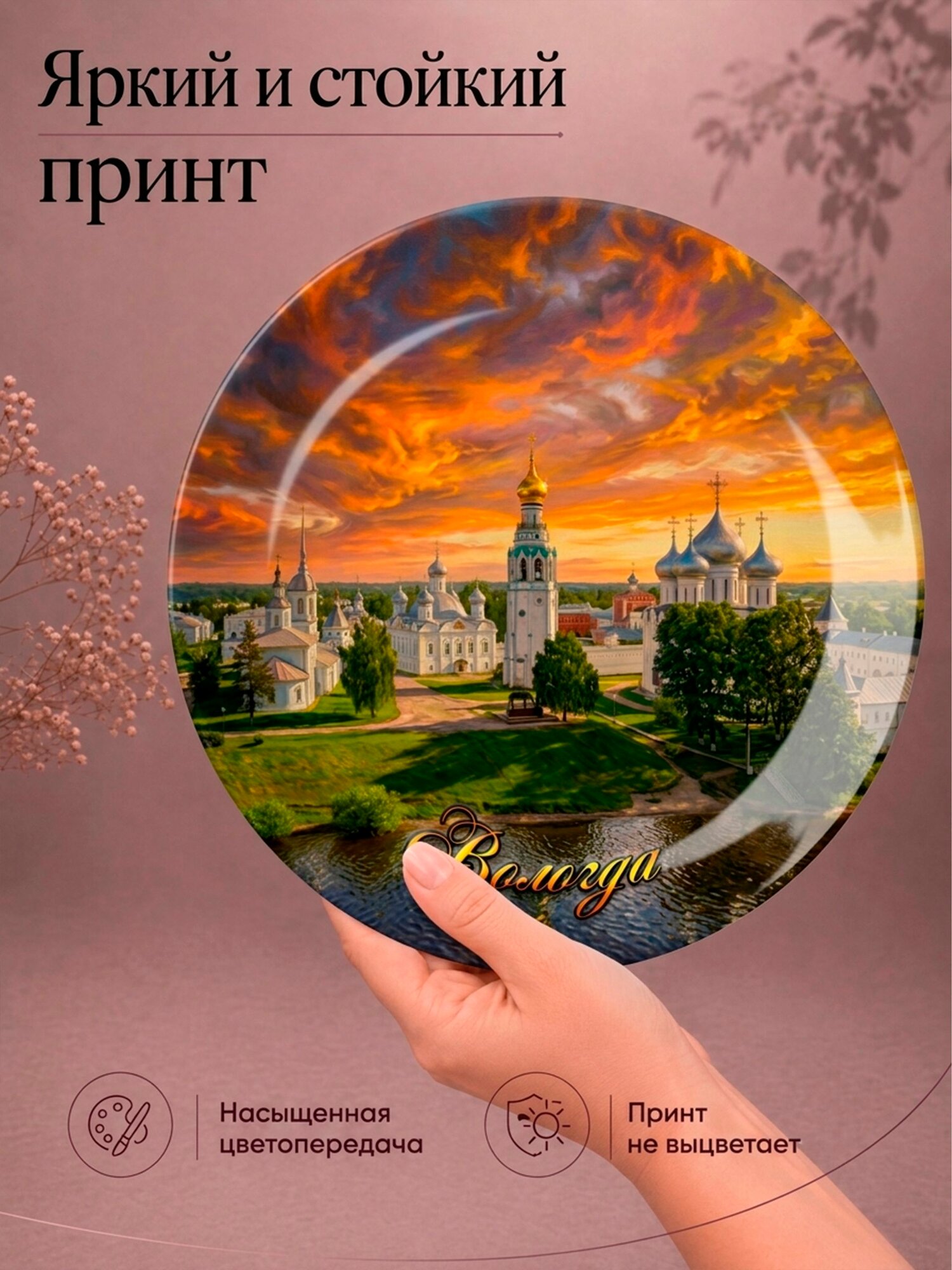 Декоративная тарелка Вологда