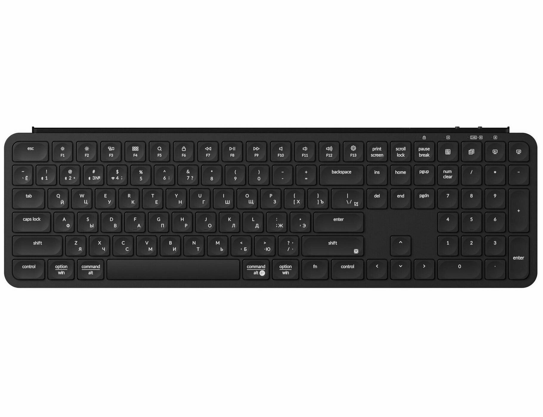 Клавиатура беспроводная Keychron B6 Pro, 109 клавиш, ножничные переключатели, цвет Deep Black