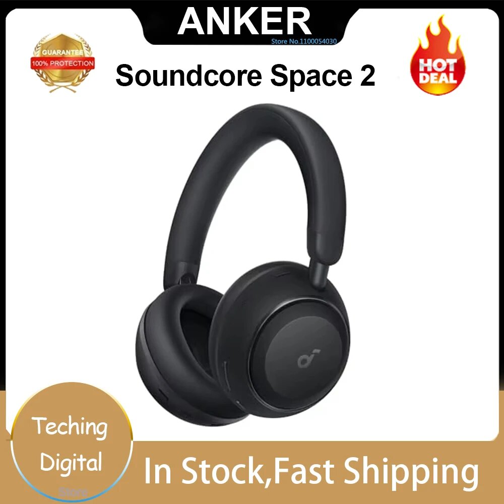 Anker Soundcore Space 2 беспроводные наушники Черный, Black