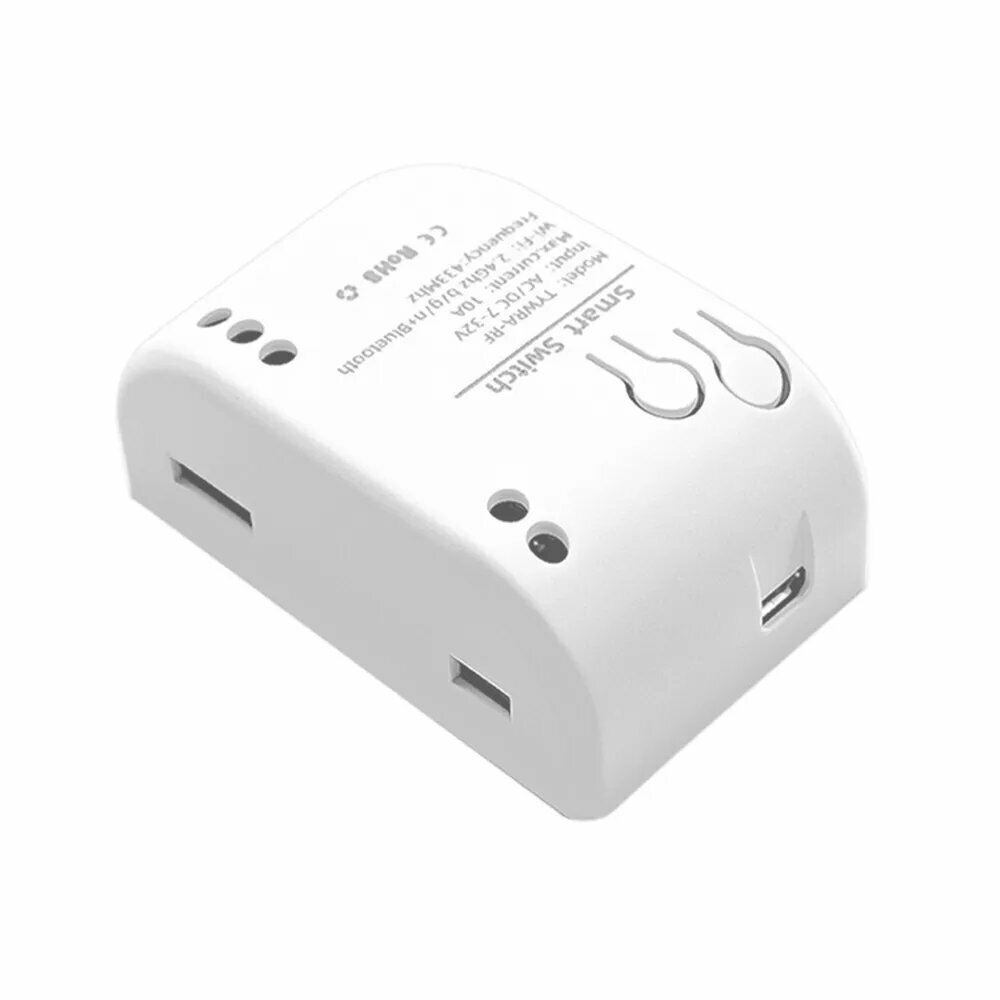 Модуль умного выключателя с реле DC 7-32 В, Wi-Fi 2.4 ГГц, Bluetooth, 10 А, 433 МГц