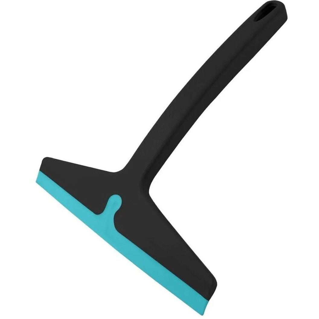 Водосгон автомобильный "Spin Clean Techno" 15 см, бирюзовая кромка, пластик