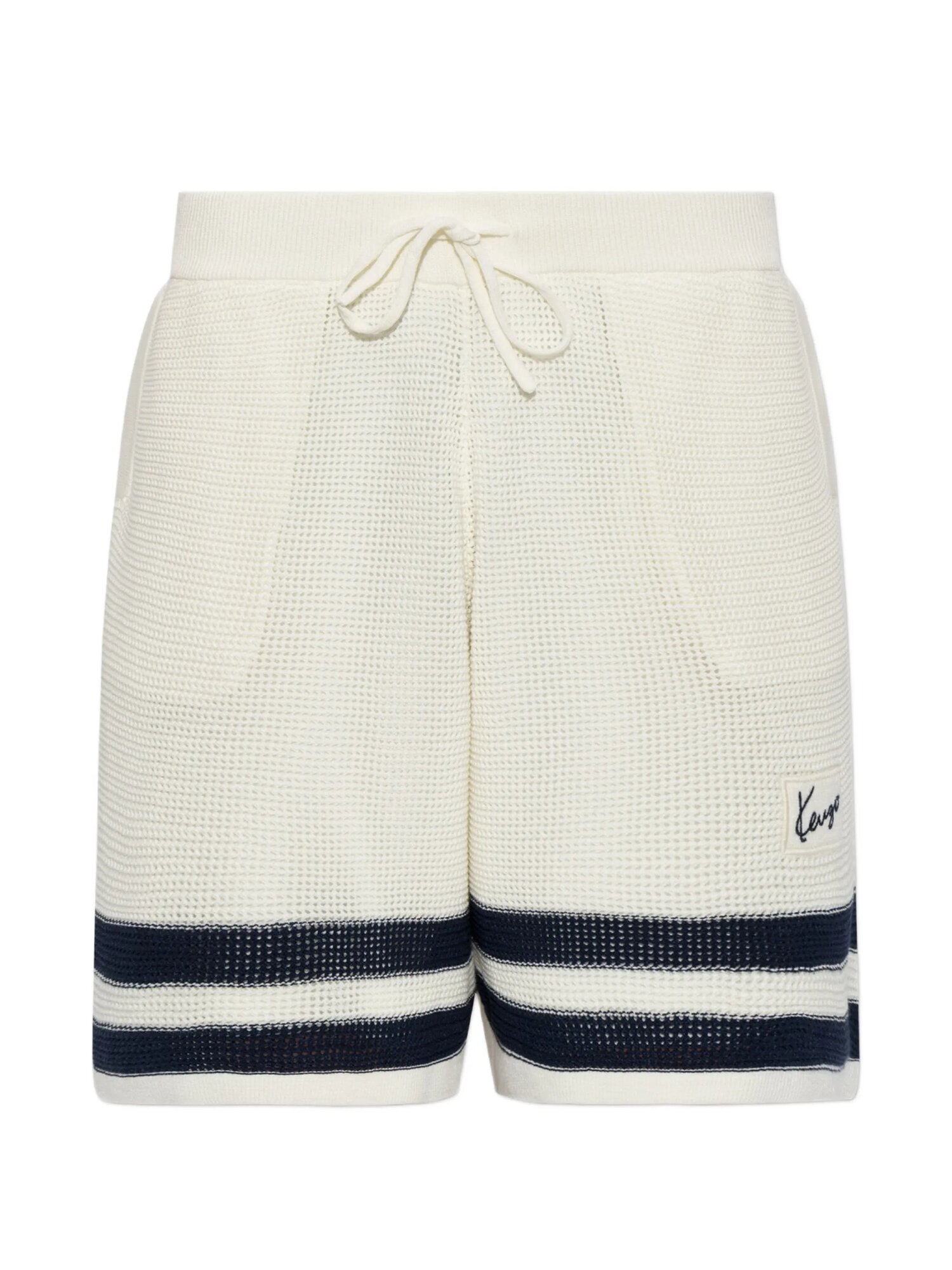 Шорты Stripe-trim decorative-weave shorts