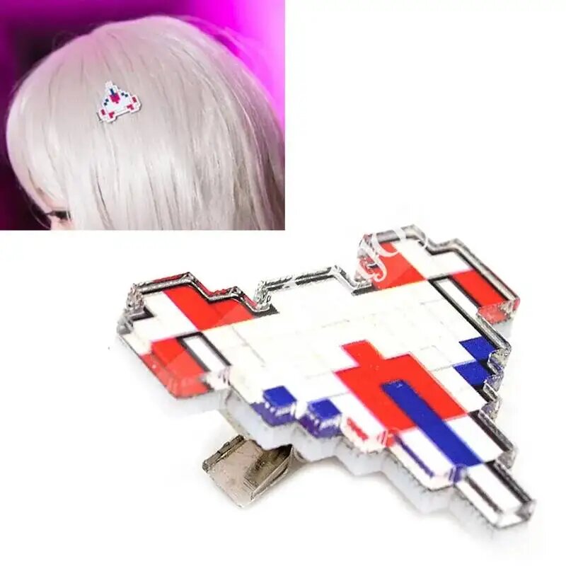 Волосы Nanami в стиле аниме Danganronpa Chiaki, зажим для косплея, аксессуары Super Dangan Ronpa, милая заколка-самолет, реквизит