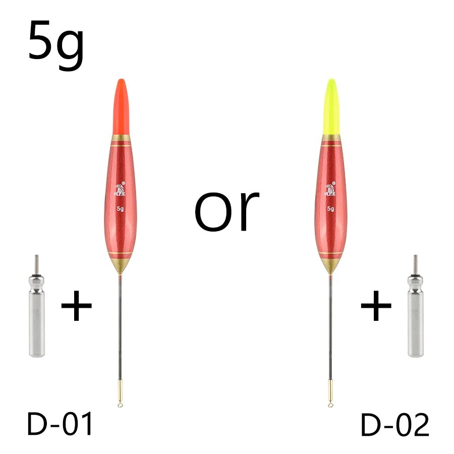 W.P.E умный светодиодный поплавок для рыбалки Красный, YG9-5g-D