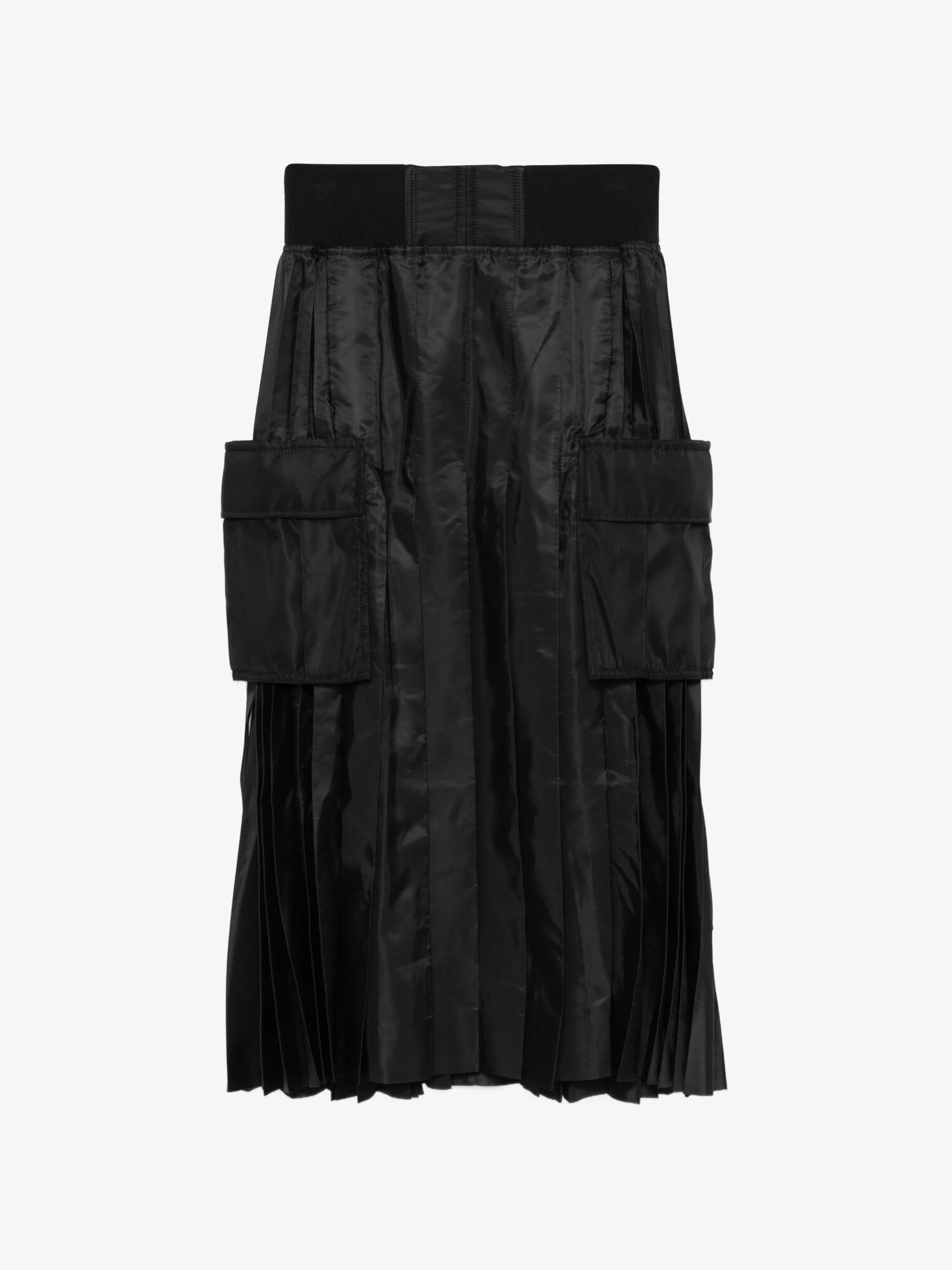 Юбка Sacai Quilted pleated midi skirt