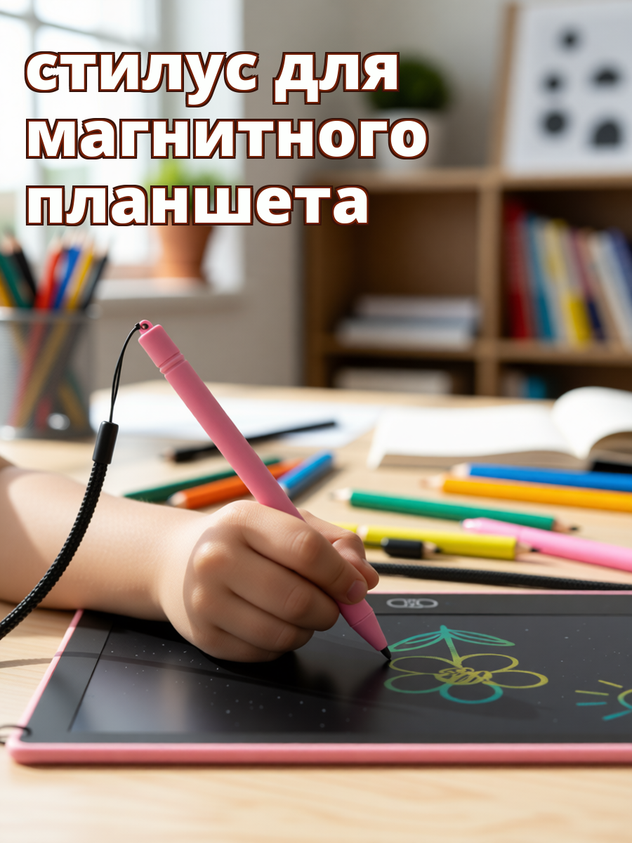 Ручки Для Детского Планшета 1 Набор Мягкий Хват Рисование Различные Цвета 12.30X0.90X0.50Cm