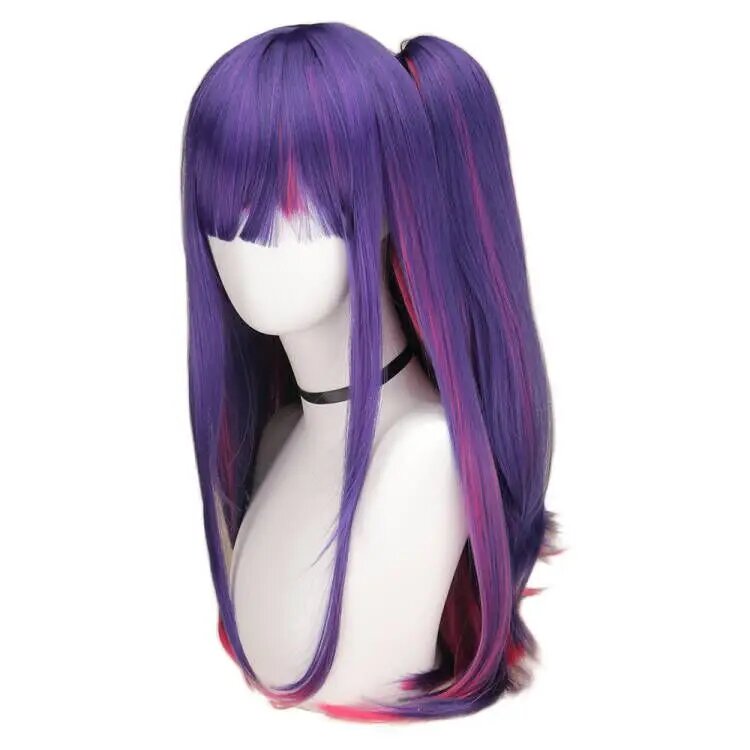 Синтетический парик SuQ Oshi no Ko Hoshino Ai фиолетово-розовый style2