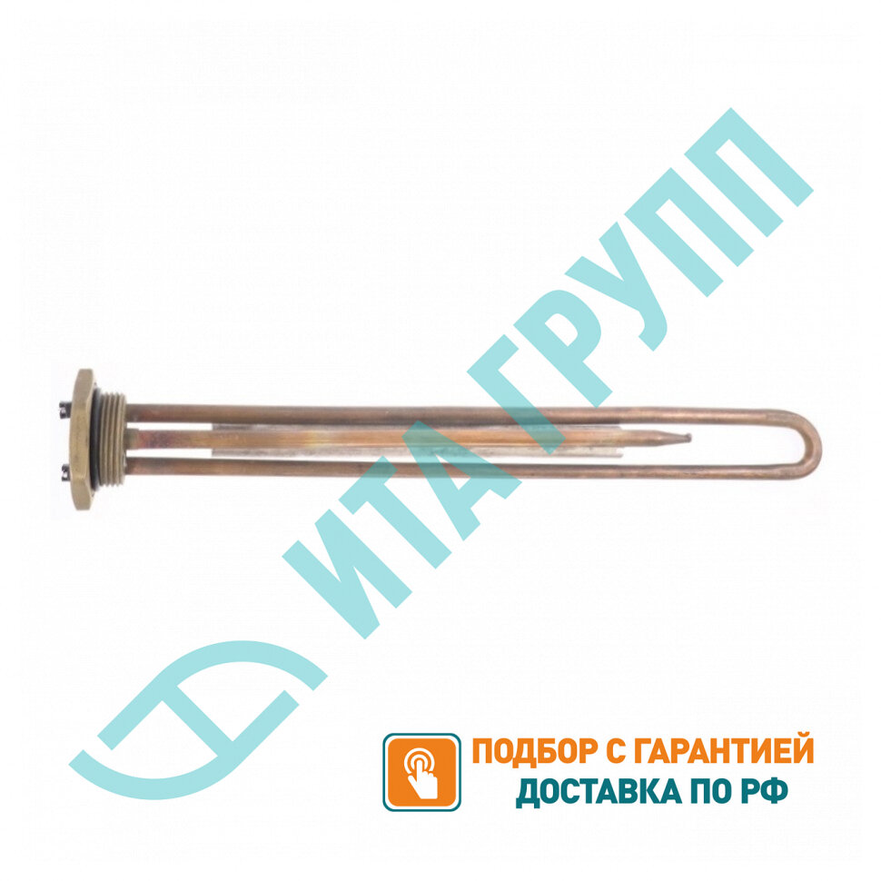 Комплект ТЭН 3кВт (3000Вт) RDT, резьбовой 42мм для Ariston, De Luxe, Real, Thermex + прокладка + анод, 20746