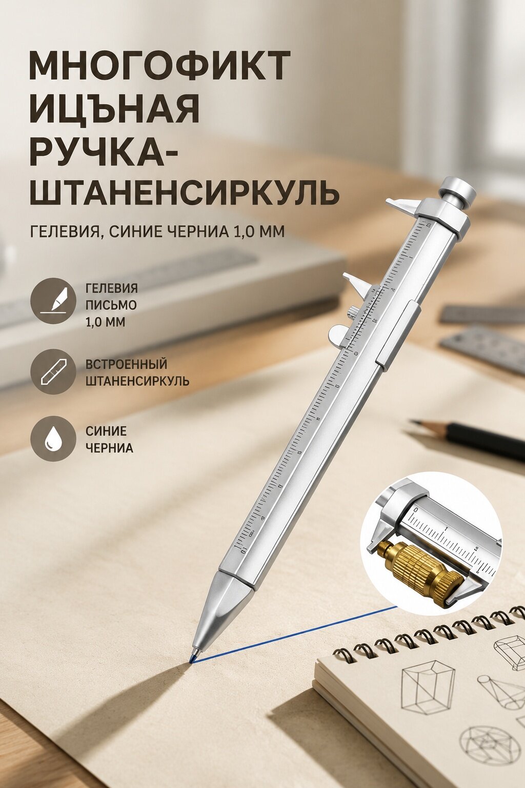 Набор ручек, цвет: Черный, 1 шт.