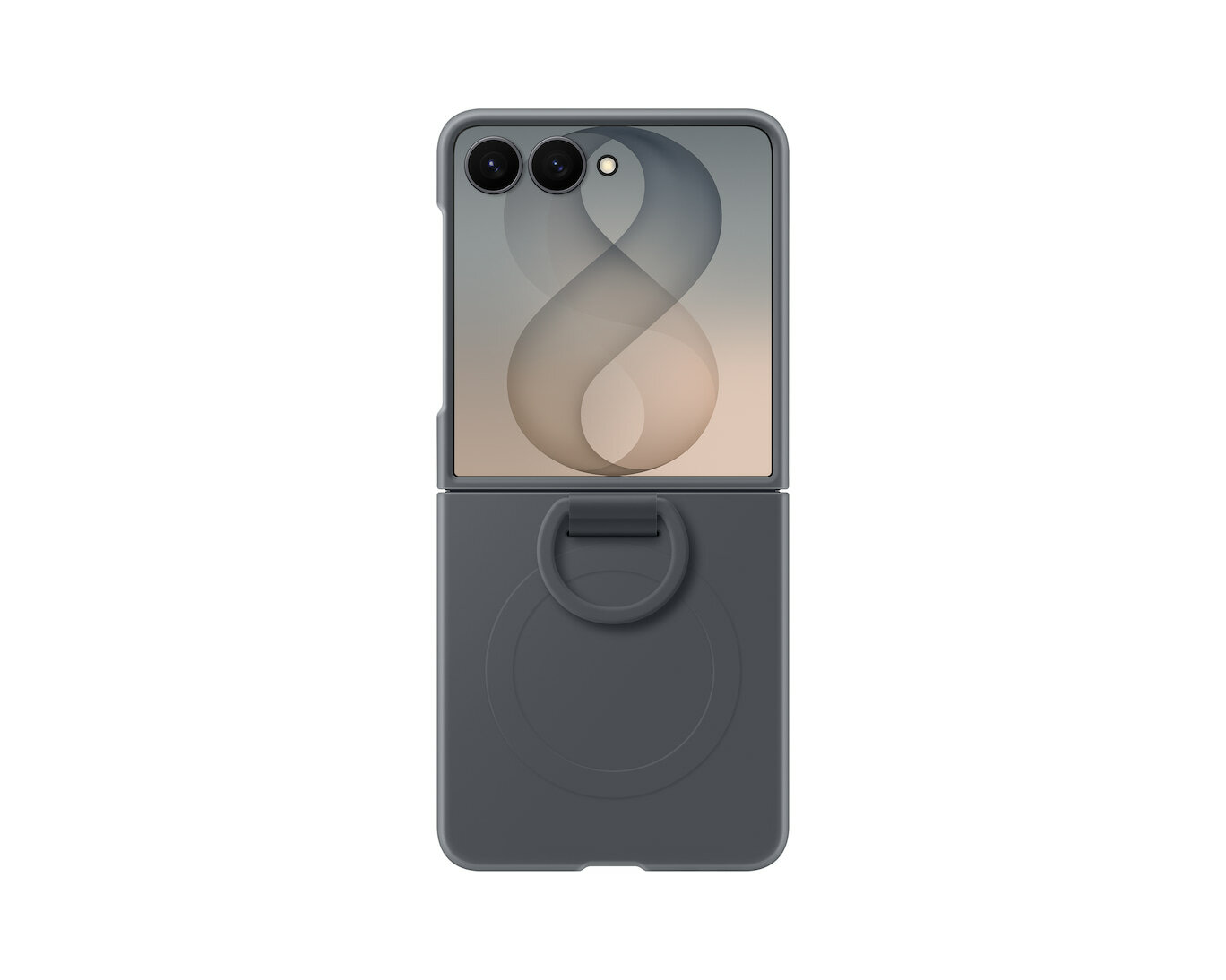 Чехол Samsung Silicone Ring Magnet Case Samsung Galaxy Z Flip8 графитовый
