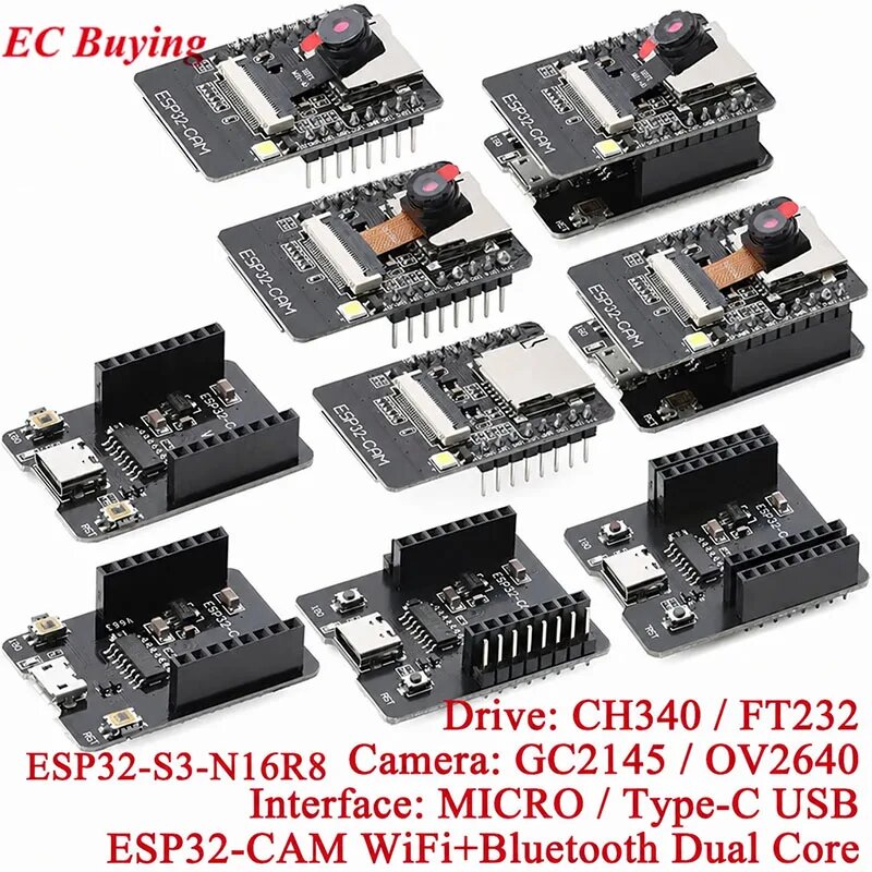ESP32-CAM baseboard CH340 Type-C USB — фото 1