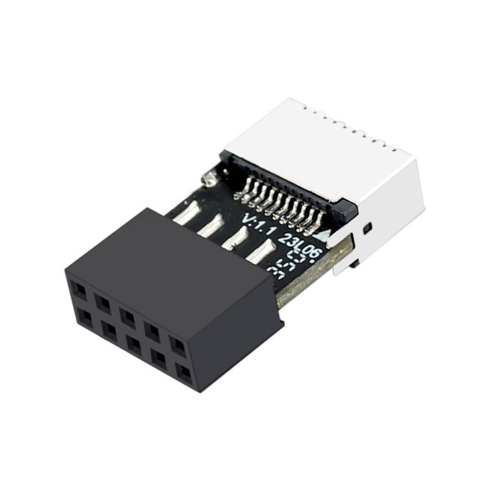 Материнская плата USB2.0 9PIN мужской в TypeE 20Pin женский адаптер конвертер легкий в использовании