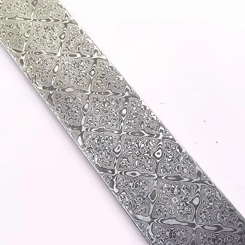 TYSEEK Лезвие ножа из Дамасской стали для самостоятельного изготовления 220x30x3mm, 1piece Snow