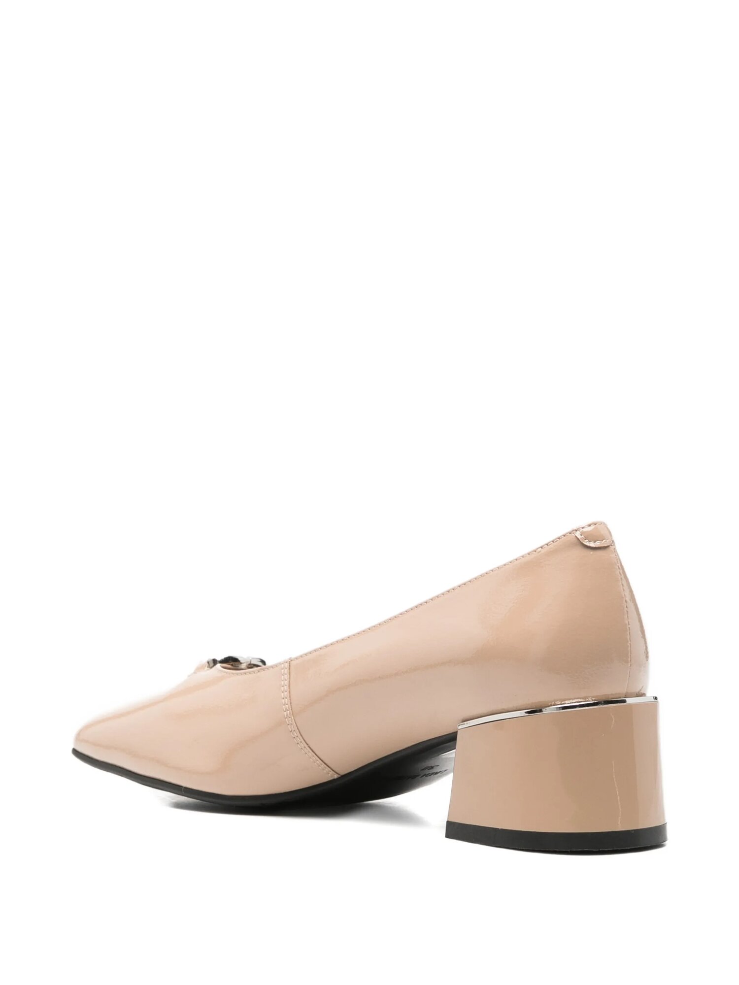 Туфли LINDA BAUMANN Patent-finish logo-plaque pumps, размер 39, разноцветный — фото 1