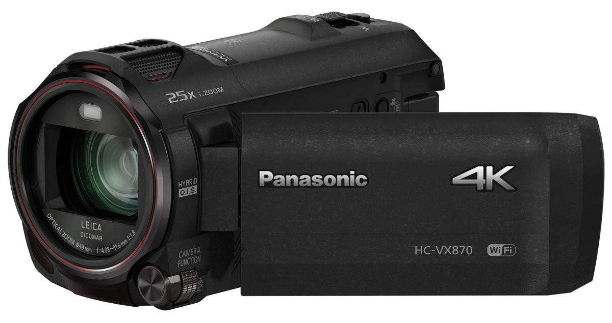 Panasonic HC-VX870 Видеокамера (4k Ultra HD, WiFi, NFC, 18.91Мп, 20x, O.I.S.)