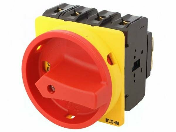 Переключатель K0810276 кулачковый главный, Фикс. пол: 2, 63А, OFF-ON, 37кВт EATON P3-63/EA/SVB/N, 1шт
