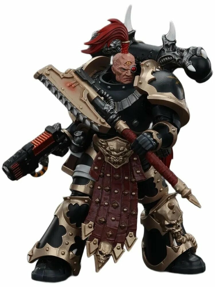 Подвижная фигурка JOYTOY Warhammer 40K Chaos Space Marines Black Legion Chosen with Plasma Pistol Power Axe, коллекция игрушек