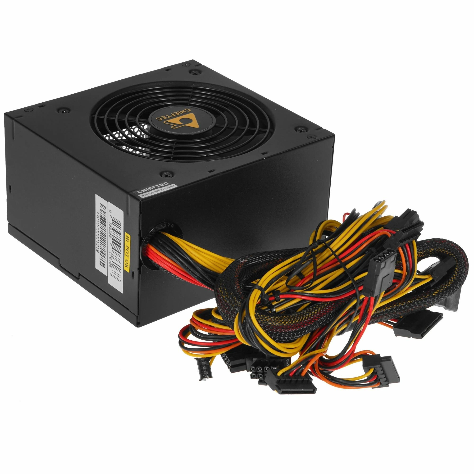 Блок питания Chieftec CORE 600W BULK 80 Plus Gold (BBS-600S-BULK) черный - ATX 20+4 пин, 4 pin + 4 pin CPU, 6 SATA, 2 x 6+2 pin PCI-E
