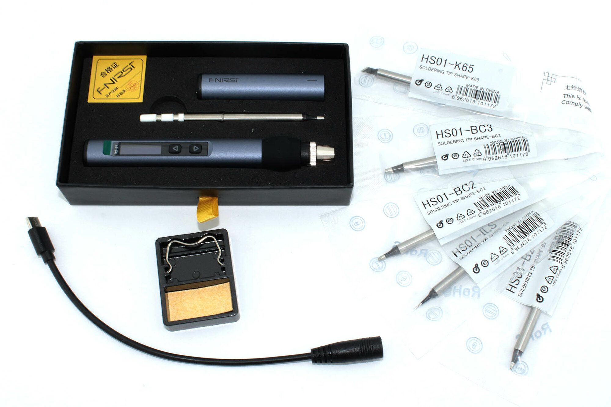 Паяльный набор Fnirsi HS01 BU Plus