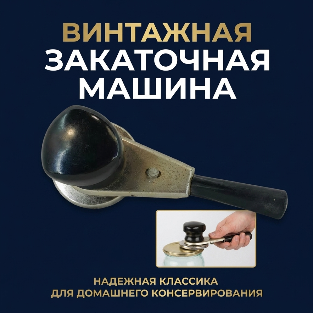 Машинка закаточная винтовая, закаточный ключ для консервирования, винтаж СССР