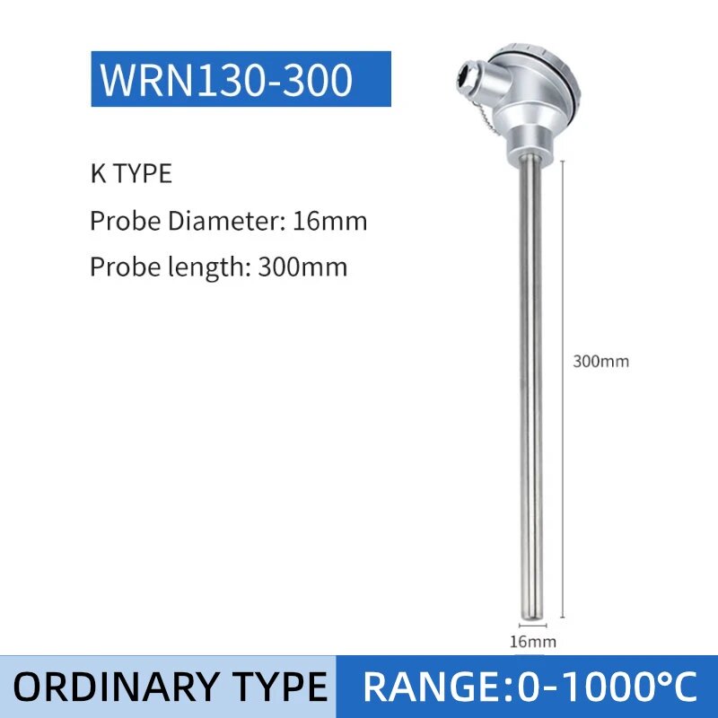 Термодатчик K-типа CKCTINNER WRN-130/230 WRN130-300mm