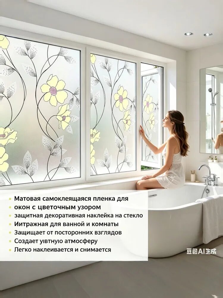 Пленка для окон статическая 60 см х 200 см