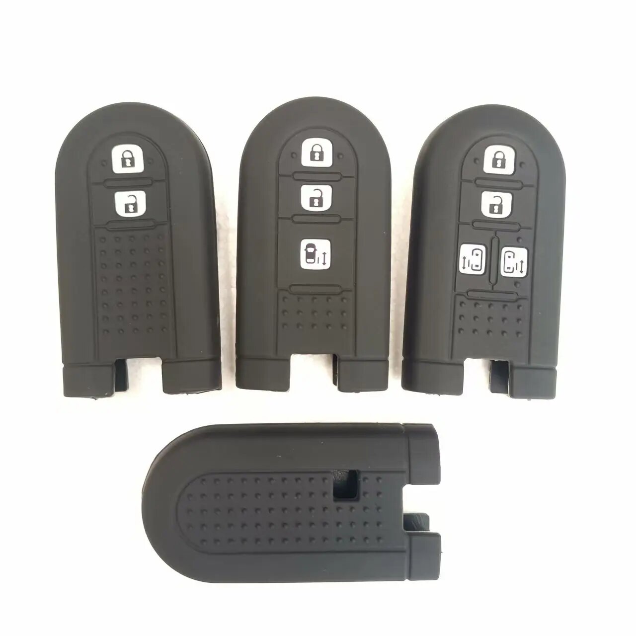 Черный чехол для ключей Daihatsu Toyota Perodua 2button