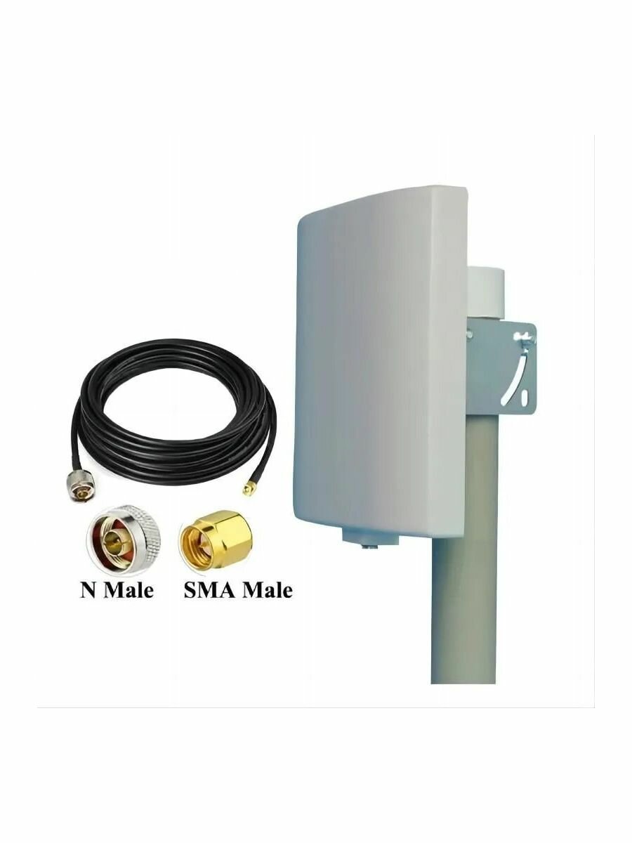 Панельная уличная антенна 9dBi 824-960МГц для Meshtastic, LoRa, IoT