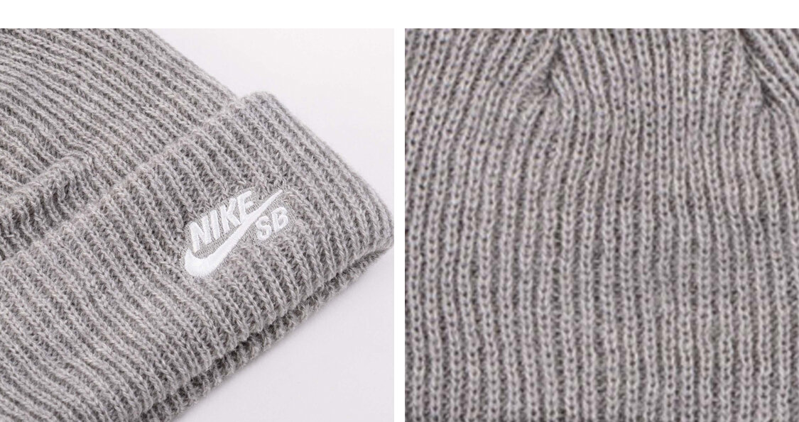 Шапка-бини NIKE для мужчин, размер OneSize, серый — фото 1