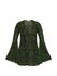Платье Oseree Zebra-print lurex-thread mini dress, размер 42, зеленый,