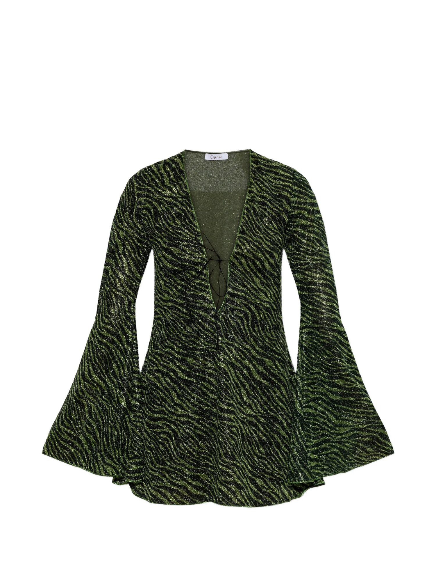 Платье Zebra-print lurex-thread mini dress