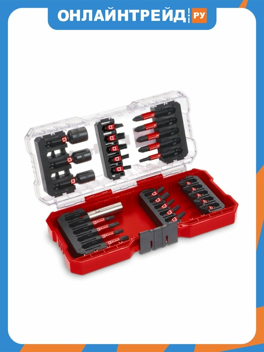 Набор бит и головок Einhell 108703, 28 предметов, S-Case