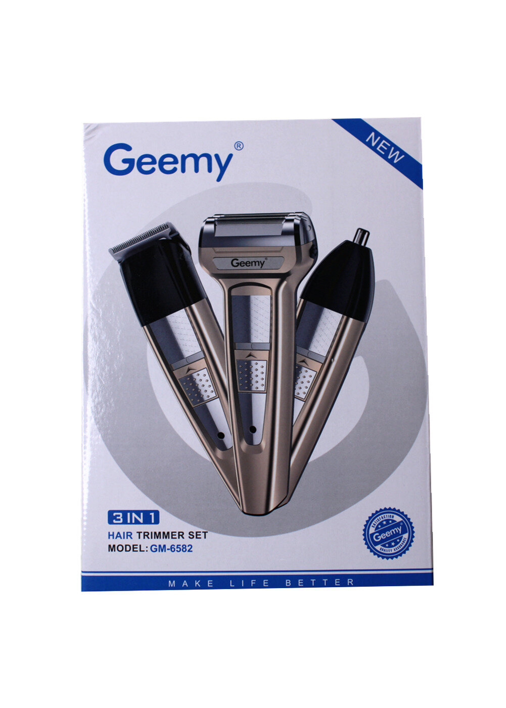 GEEMY Машинка для стрижки GM-6582, серый