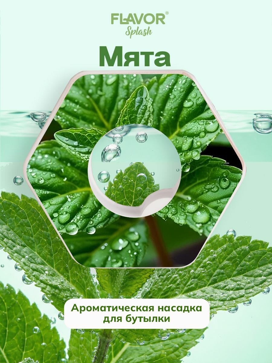 Ароматическая насадка для бутылки Flavor Splash с ароматом мяты мята аромат мяты