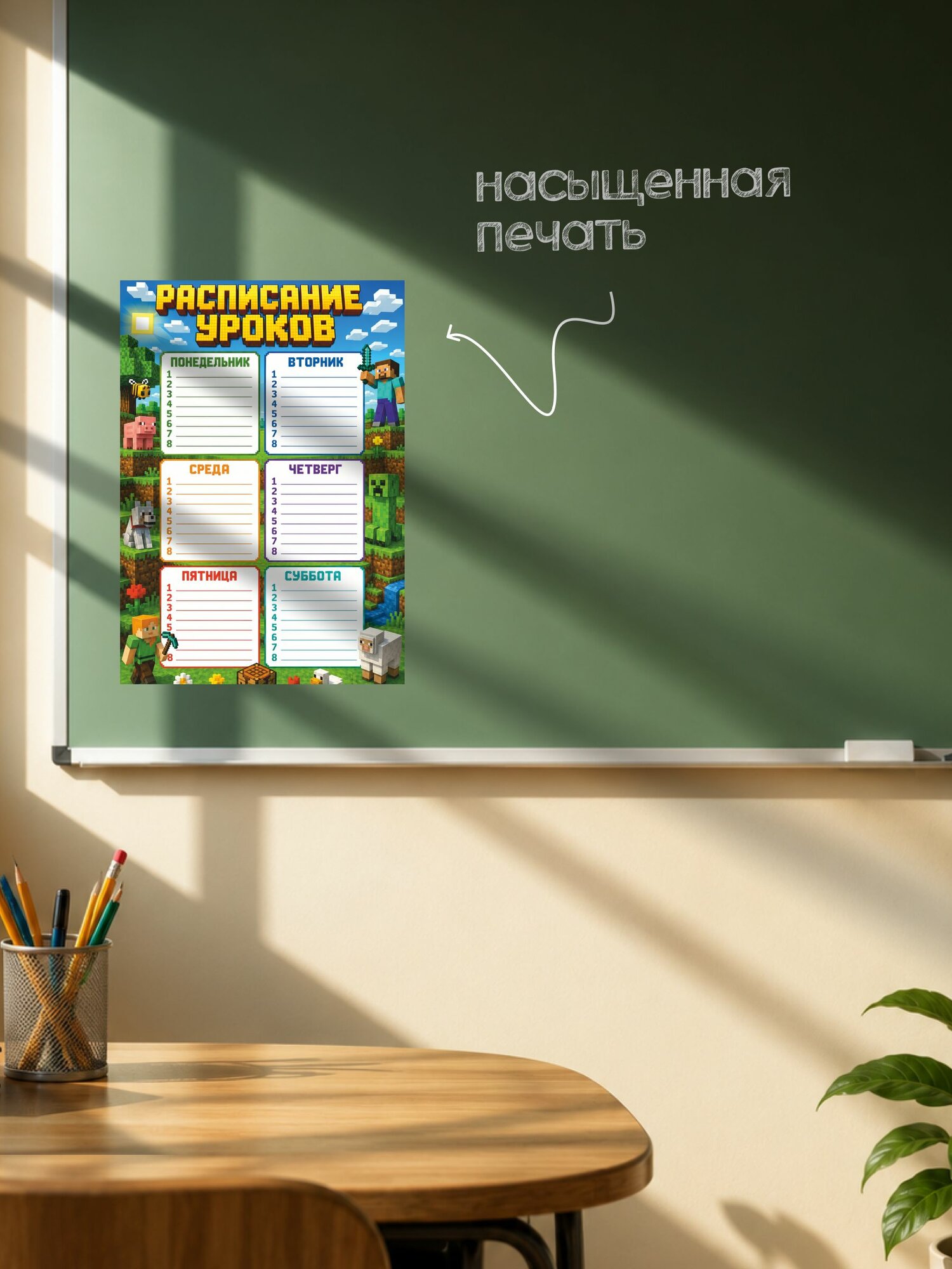 Расписание уроков Minecraft — фото 1