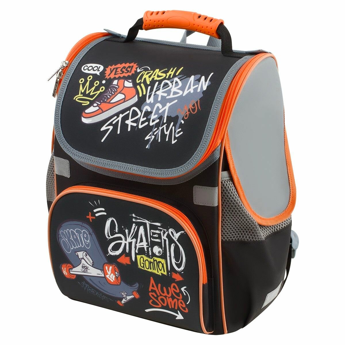 Ранец школьный Forst Junior "Skateboard" 37x28x21см, 1 отделение, 3 кармана, анатомическая спинка (AB_JN67547)