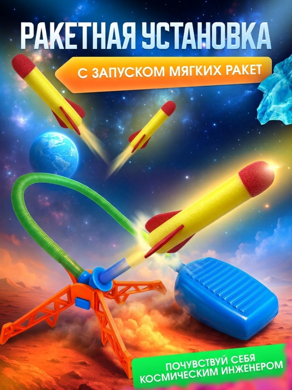 Детский игровой набор "Установка для запуска ракет земля-воздух"