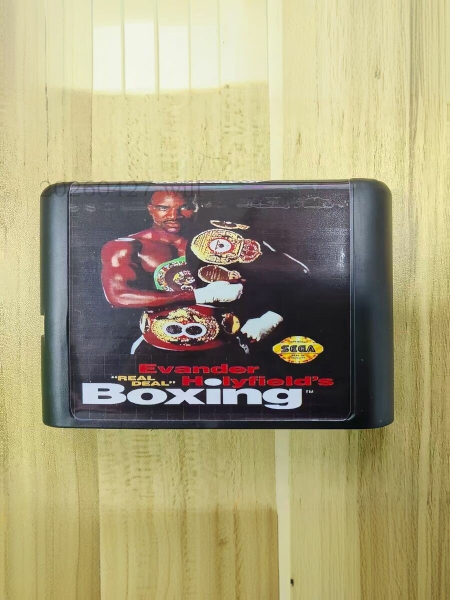Игровой картридж для приставки 16 bit: Evander Holyfield's Real Deal Boxing (без коробки) без коробки 16 бит игра бокс