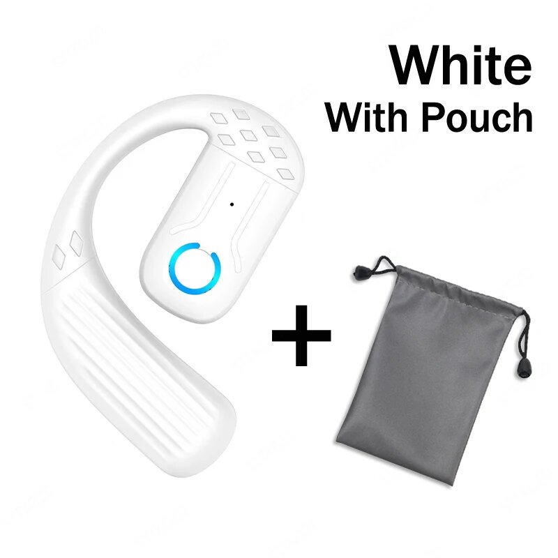 Беспроводные наушники костной проводимости White with pouch
