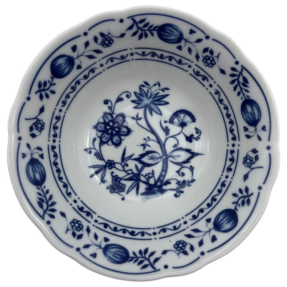 Миска "Синий лук", 13 см, фарфор, 1990-2022 гг, Triptis Porzellan, Германия