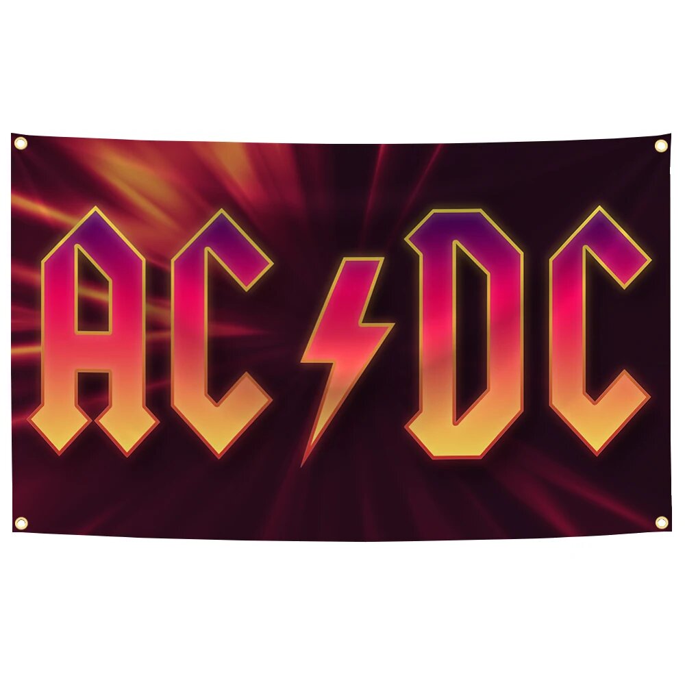 Флаг AC/DC 90x150 см из полиэстера