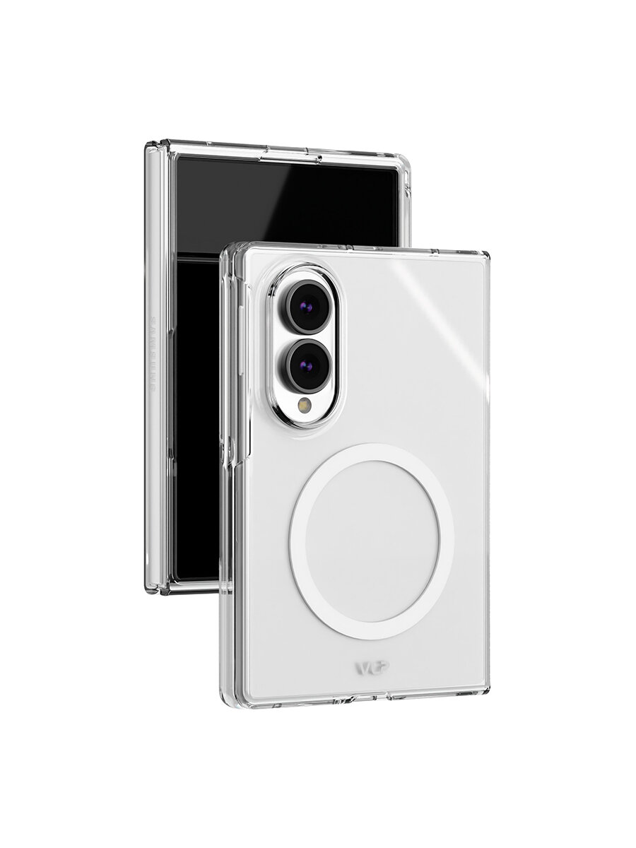 Чехол-накладка VLP Puro Case с MagSafe для Samsung Galaxy Z Fold 8, прозрачный