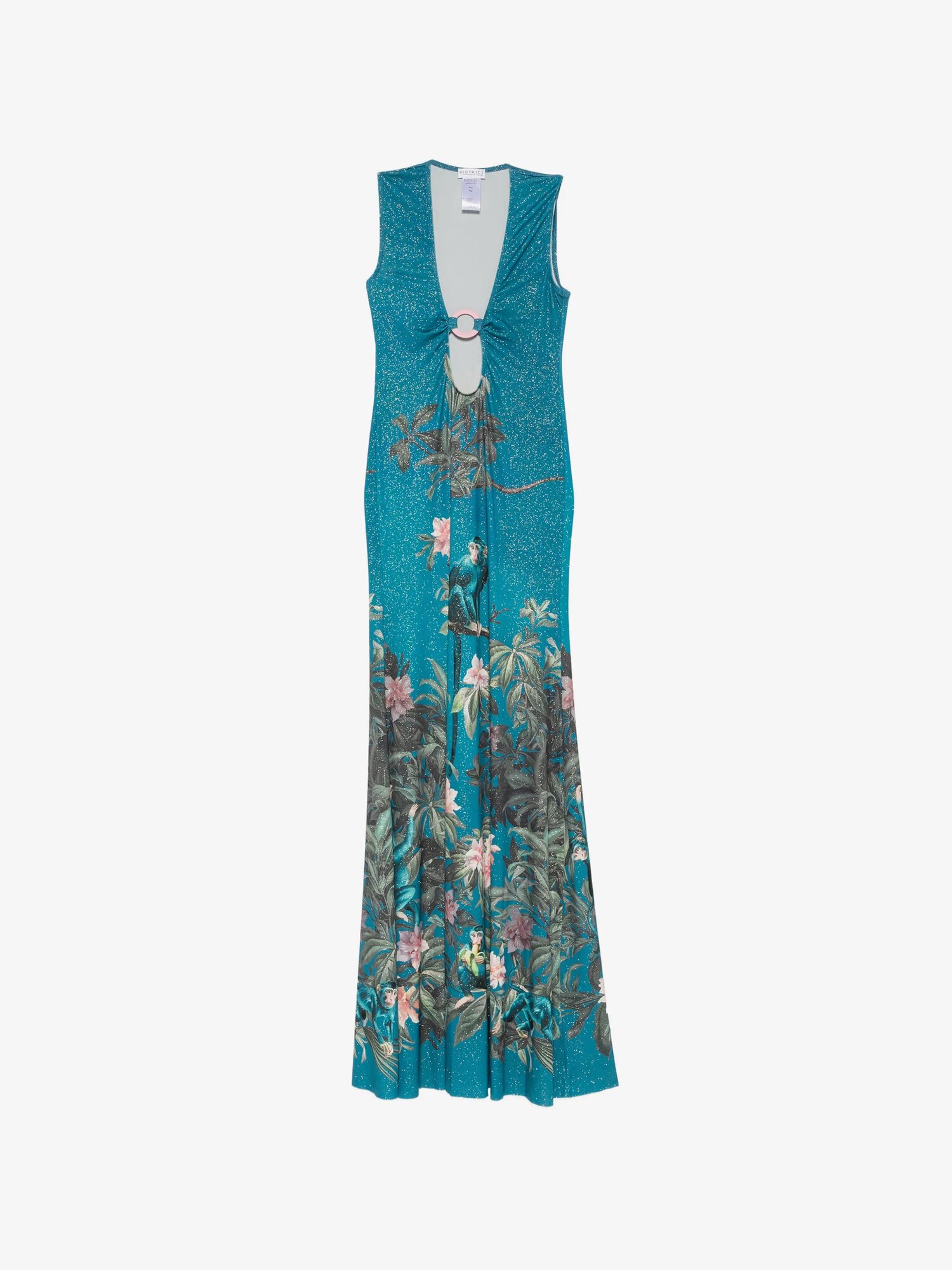 Платье Mazzei Patterned cut-out maxi dress