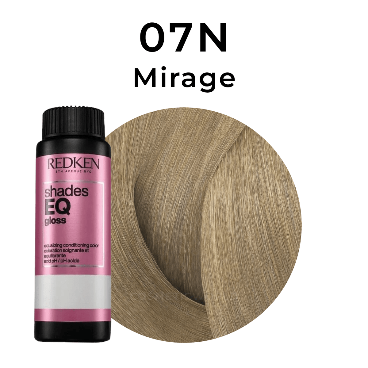 Redken Shades Eq Gloss 07N - Краска-блеск тонирующая 60 мл