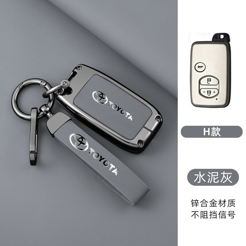 Toyota Camry 2009-2011 3-Button Key Fob Case Gray с A02 шнуром и застежкой