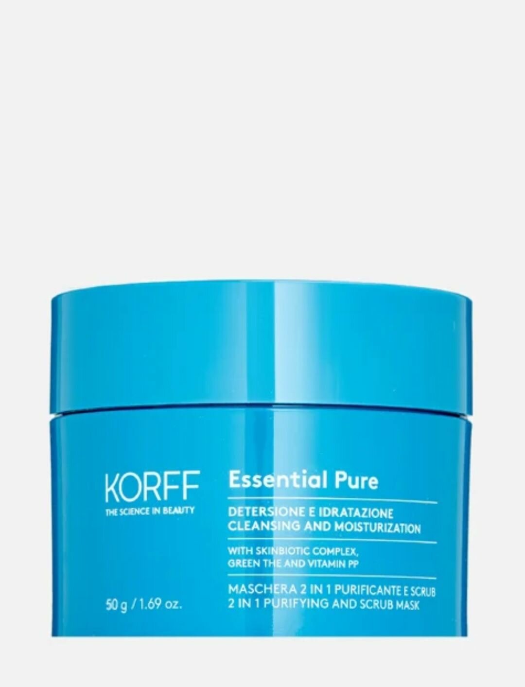Очищающая и увлажняющая маска-скраб для лица KORFF essential pure 2 in 1 purifying and scrub mask