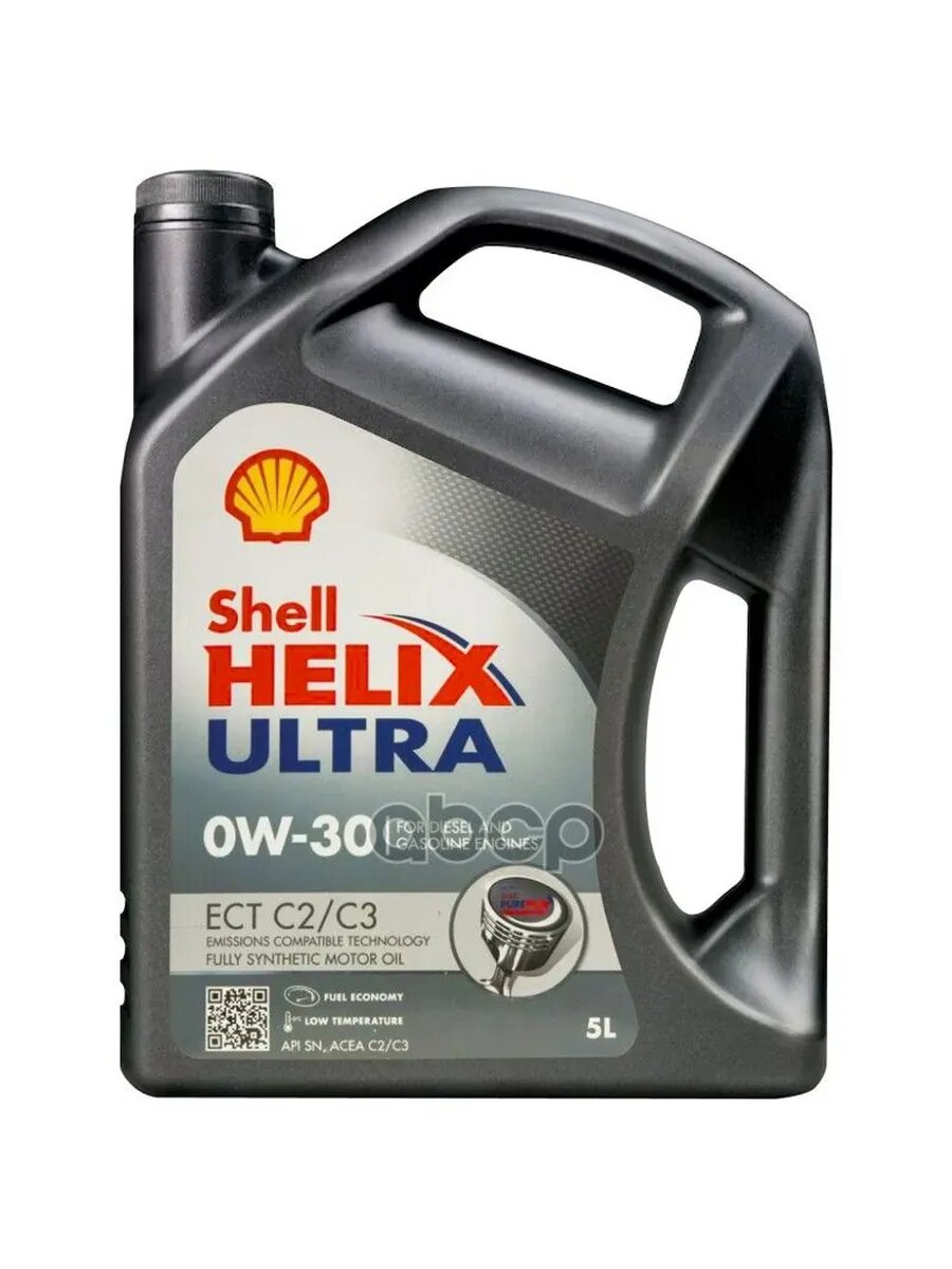 Shell Shell Helix Ultra Ect 0W30 C2/C3, Sn Синт. 5Л (Ec)