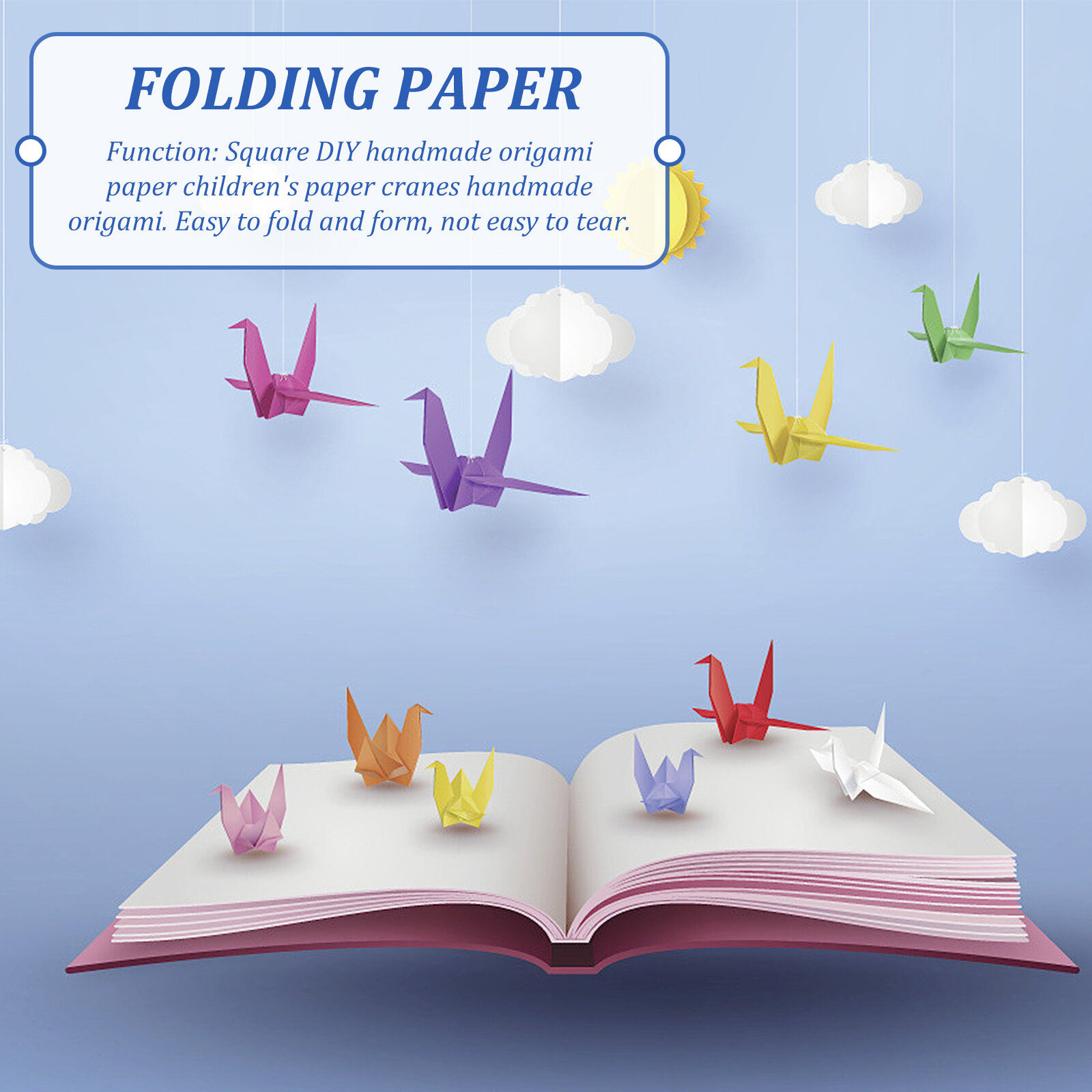 Бумага Для Origami 50 Листов Цветная Бумага Для Детского Творчества 25X25 См